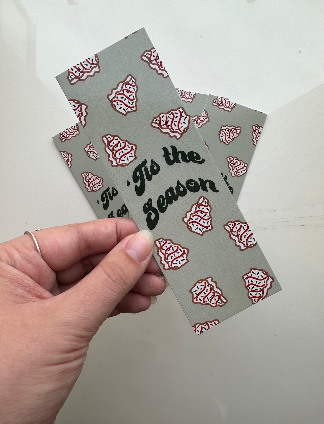 Tis the Season Bookmark - Handmade Christmas Reader Gift - Etsy