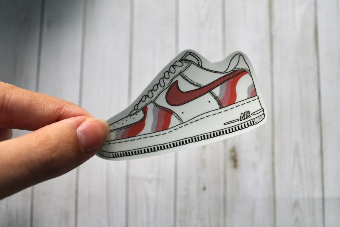 Air Force 1 Sticker- AF 1- Shoe Sticker- Vsco- Laptop/ Water Bottle ...