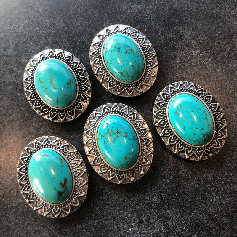 Turquoise Medallion - Etsy