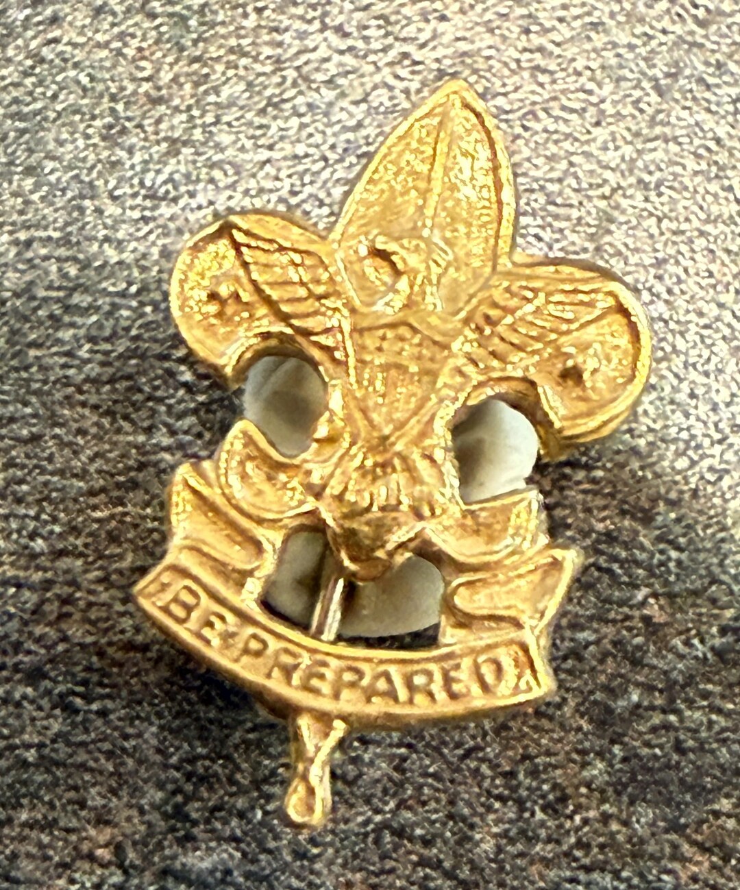 Pin VTG Boy Scouts of America Be Prepared in Gold Tone Metal Scouting ...