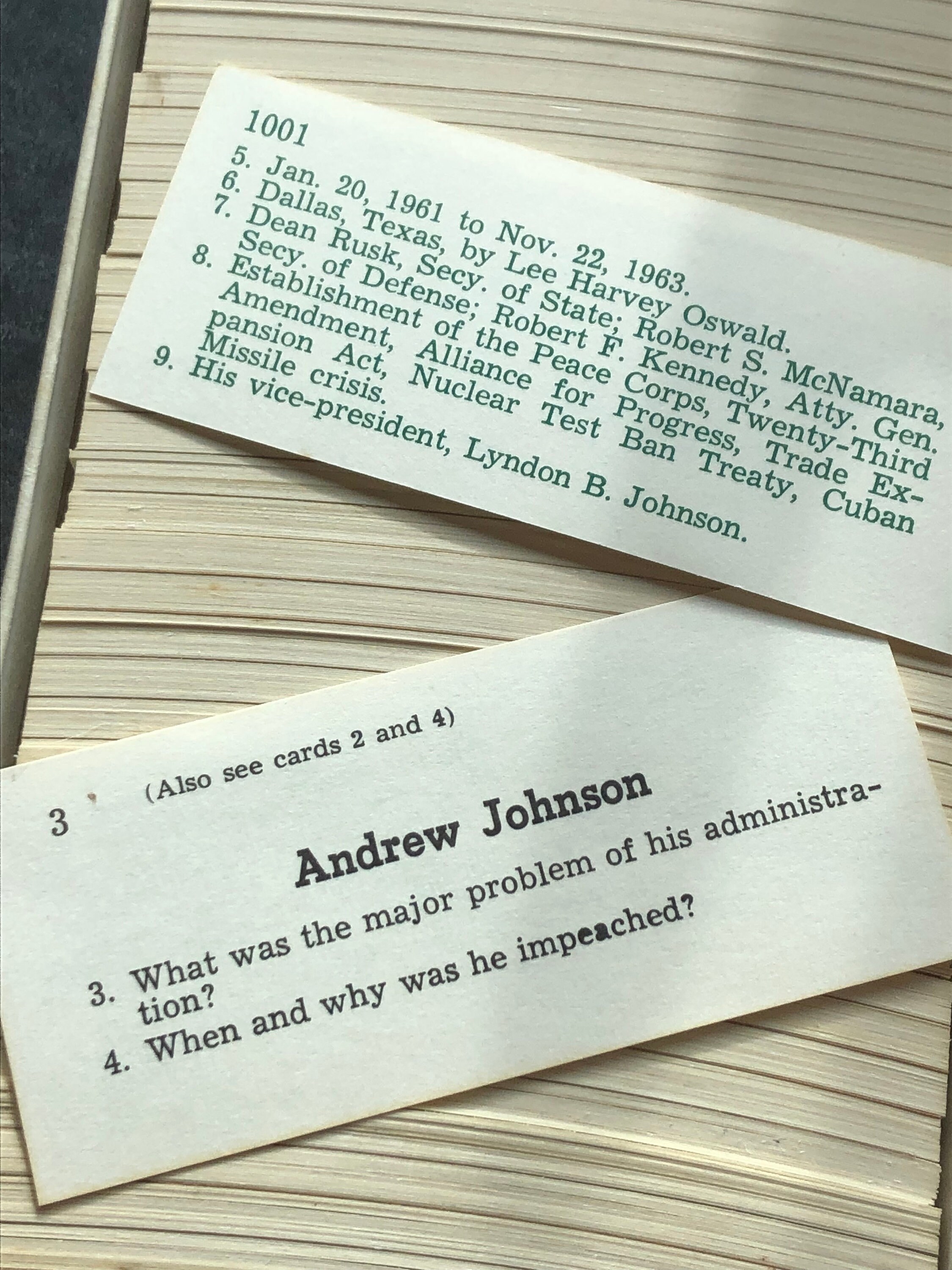 Vintage Flash Cards United States History Education Civil - Etsy
