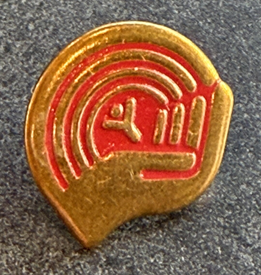 Lapel or Hat Pin VTG United Way 'helping Hands' Logo Red Enamel in Gold ...