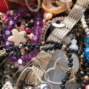 Lot 230: 5lbs. Crafting Junk Lot for Jewelry Making Re-purpose Beads ...