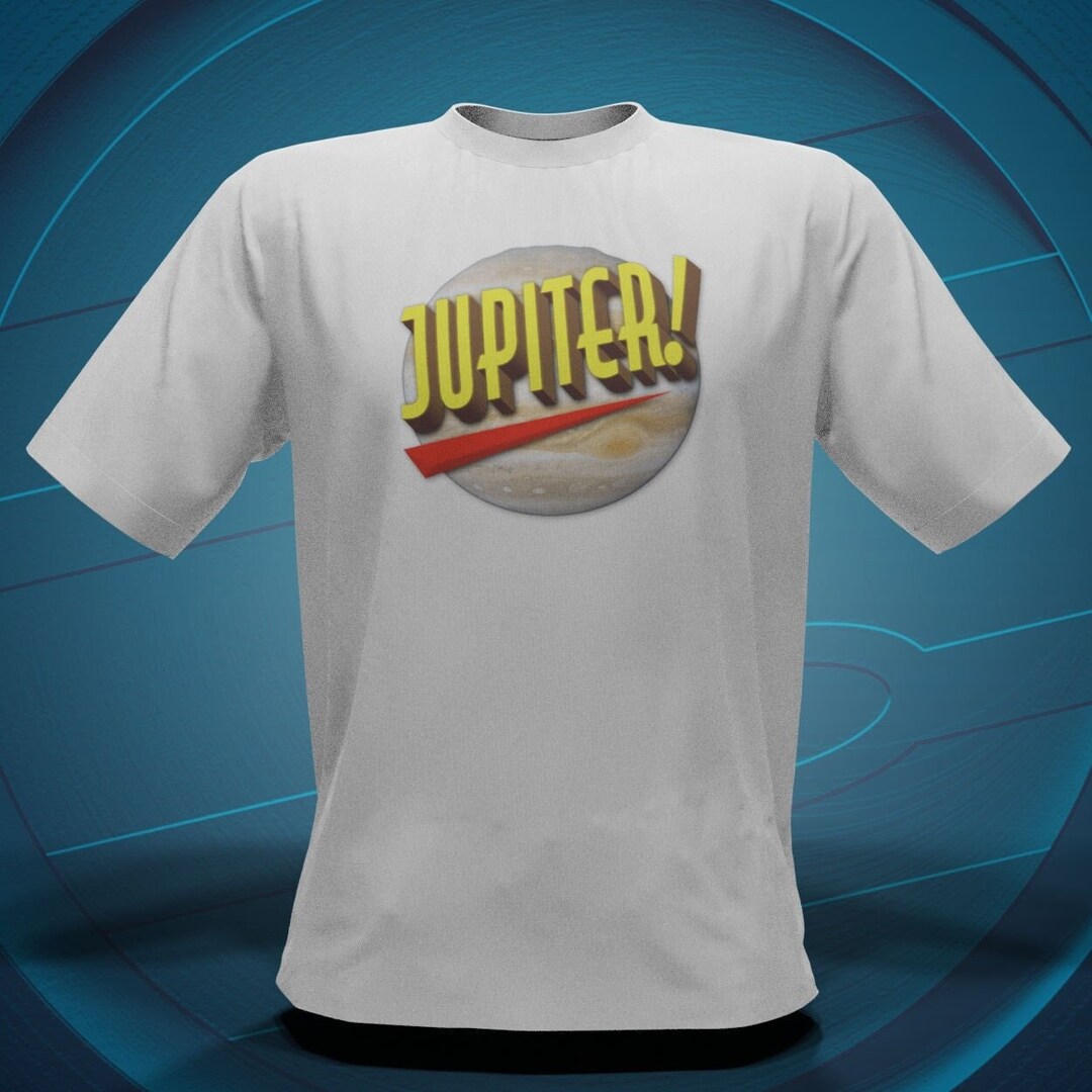 Retro Sci-fi Style "jupiter" Logo T-shirt | Outer Space Design! - Etsy