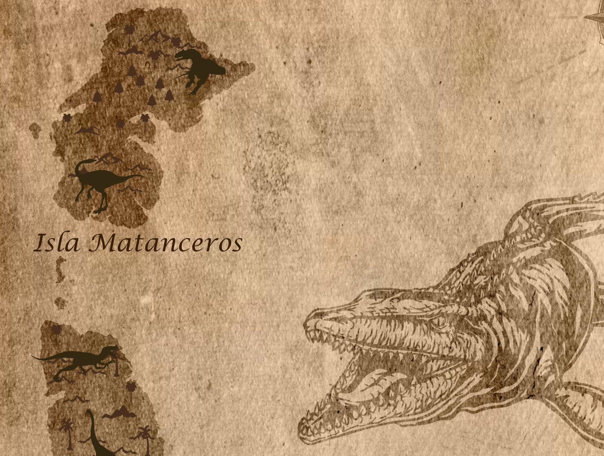 Jurassic Park the Five Deaths Map Poster Isla Sorna Site B - Etsy Ireland