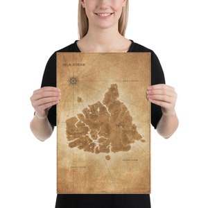 Jurassic Park Isla Sorna Map Poster: the Lost World, Site B - Etsy