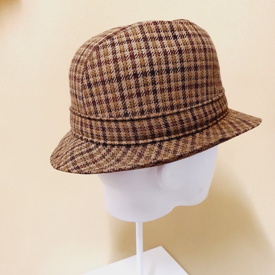 Vintage Tweed Deer Stalker Hat, English Country Style (small 22") - Etsy