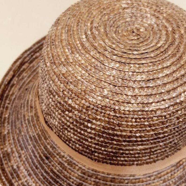 Ladies Vintage Caterina Lucci Brim Sun Hat 1980s Stylish Hat Straw With ...