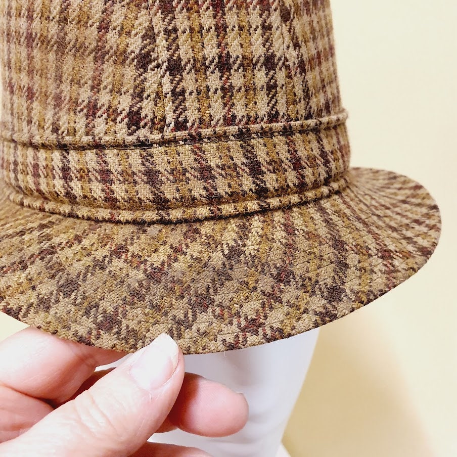 Vintage Tweed Deer Stalker Hat, English Country Style (small 22") - Etsy