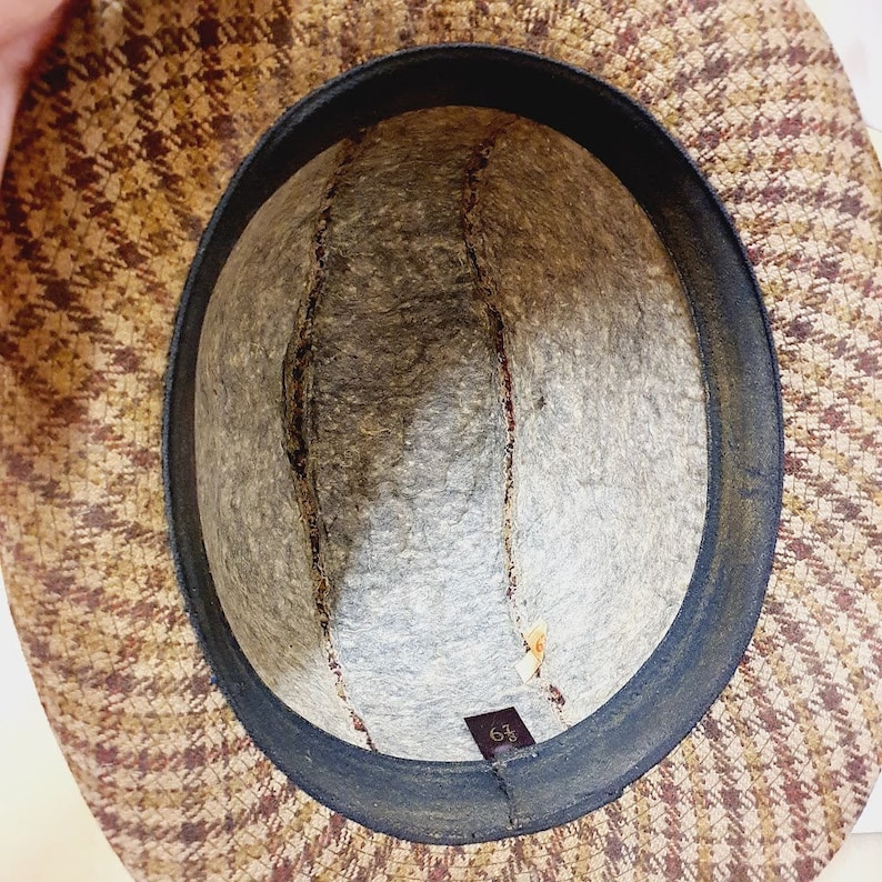 Old Mans Classic Vintage Tweed Deer Stalker Hat Dates 1960s Walking Hat ...