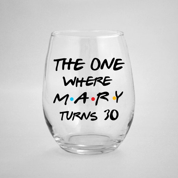 30th Birthday Glass - Etsy