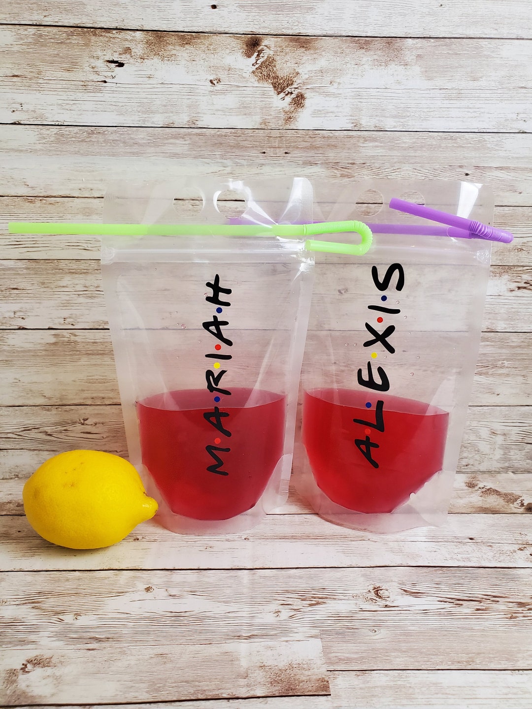 Drink Pouches Personalized, Personalized Beverage Pouch, Party Favors ...