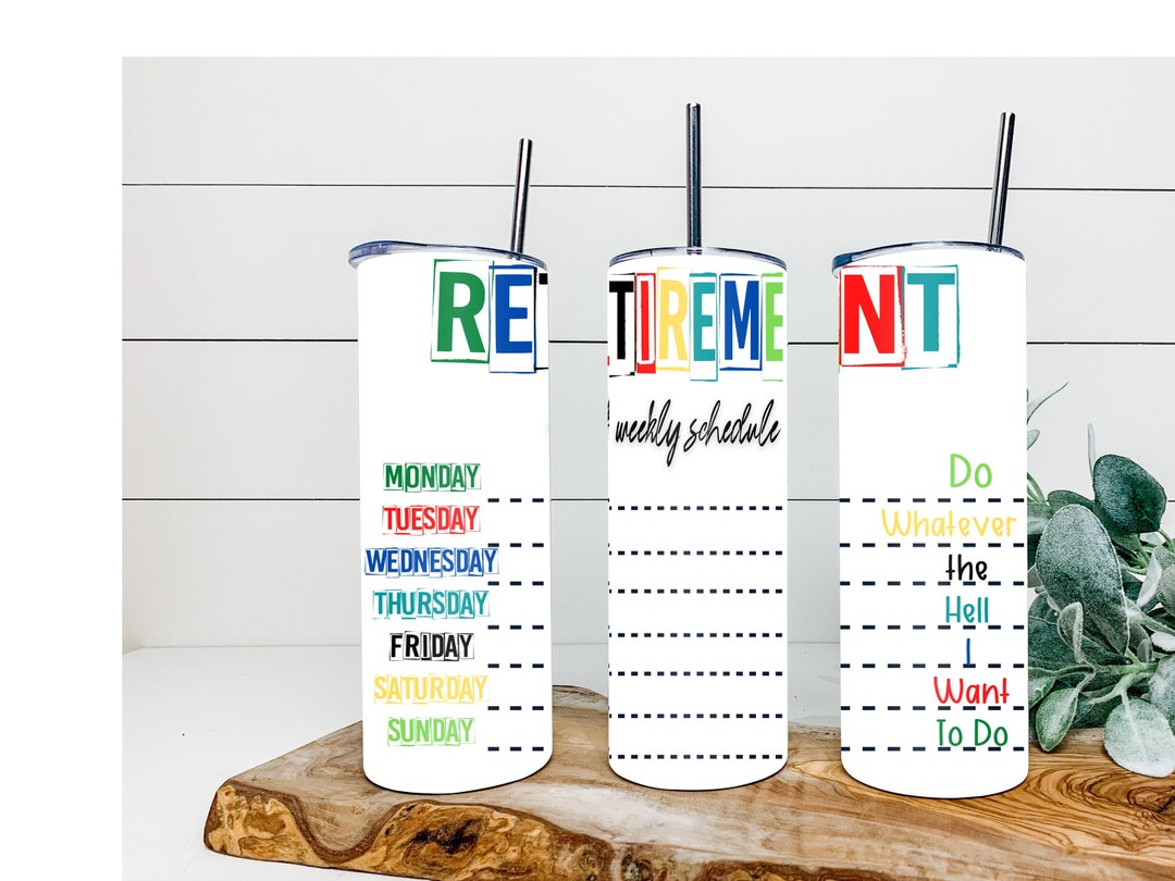Retirement Tumbler, Retirement Gift, 20oz Tumbler, Retirement Cup, Gift ...