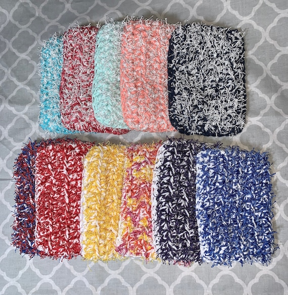 Crochet Scrubbies Dish Scrubbie Kitchen Scrubby Reusable | Etsy