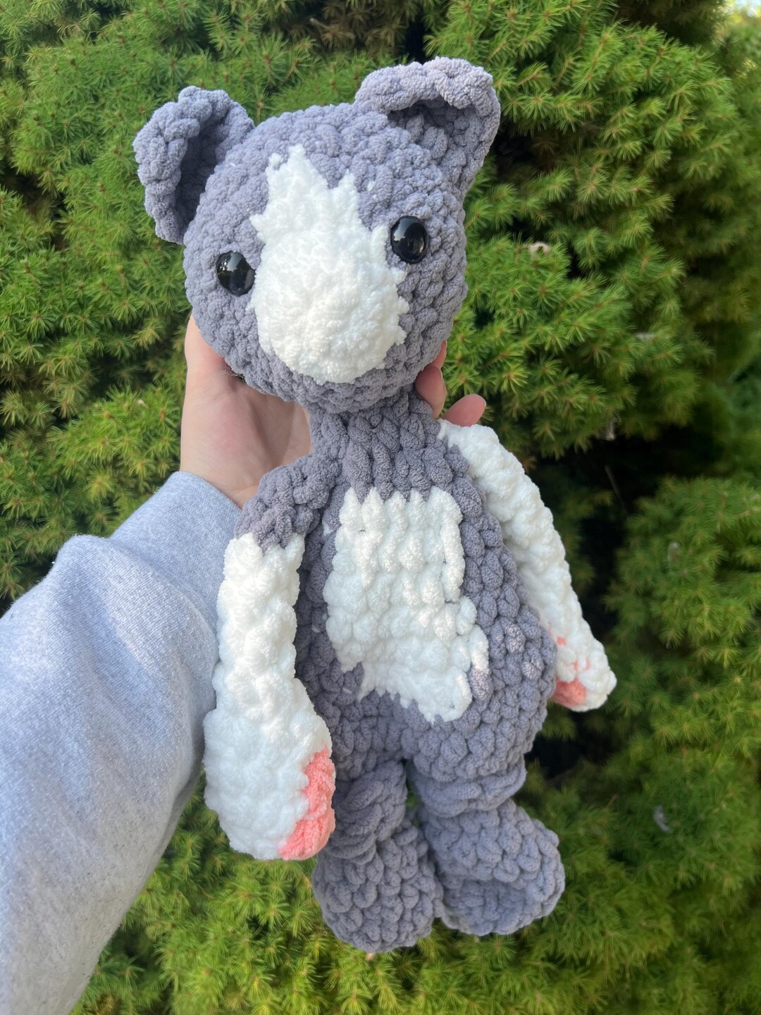 Crochet Knotted Leg Cat | Knotted Leg Kitty | Knotted Leg Plushie ...
