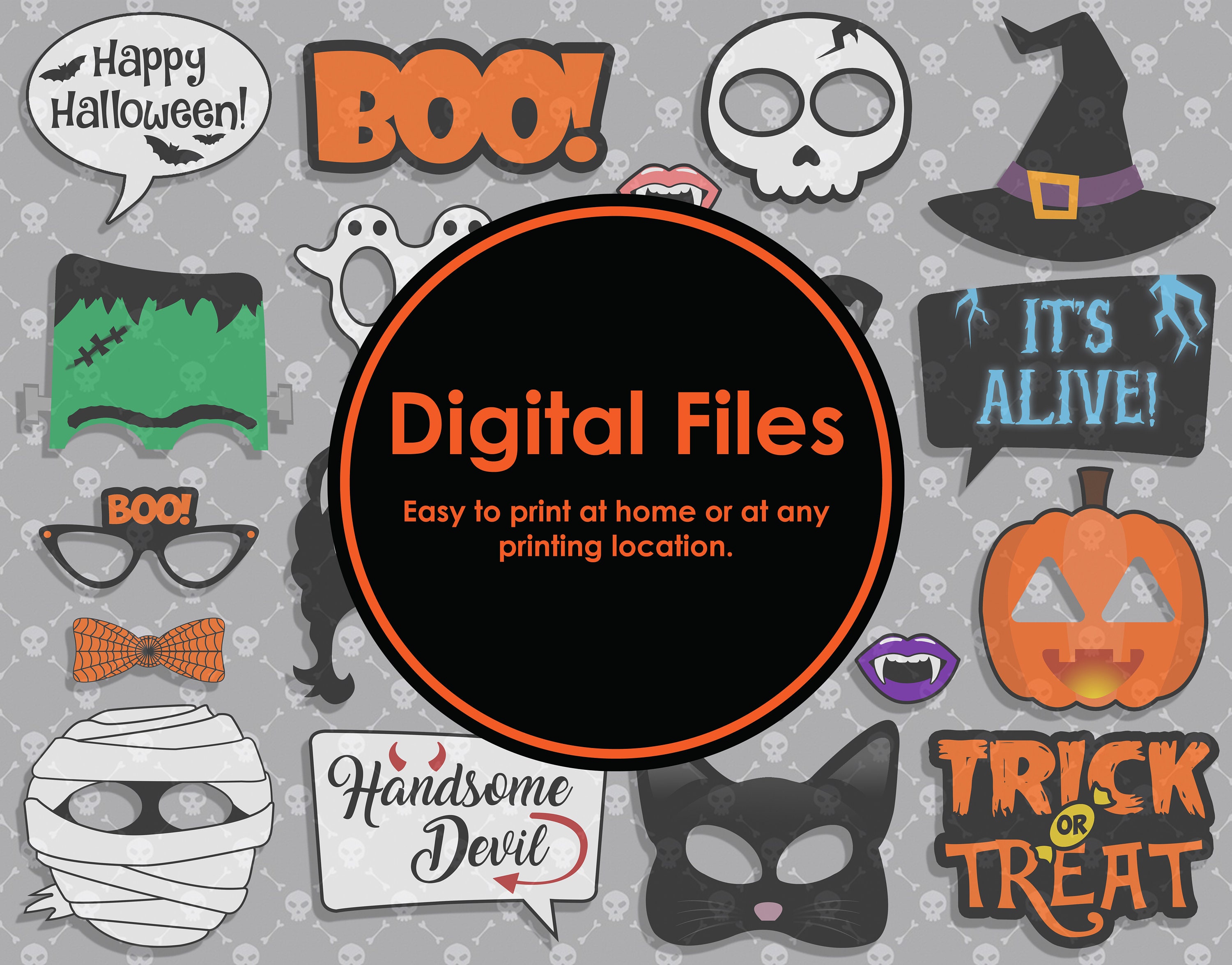 Halloween Photo Booth Props - Etsy