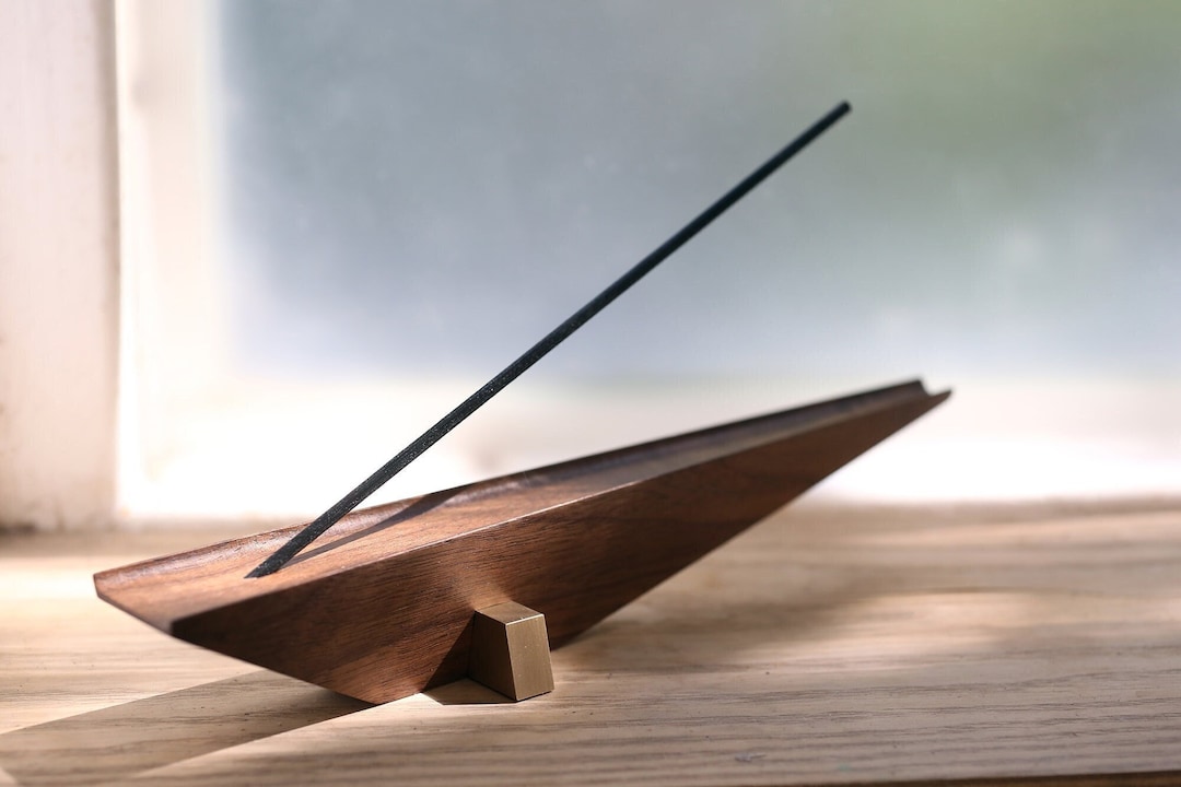 Walnut Wood Incense Holder Walnut Wood Incense Holder - Etsy