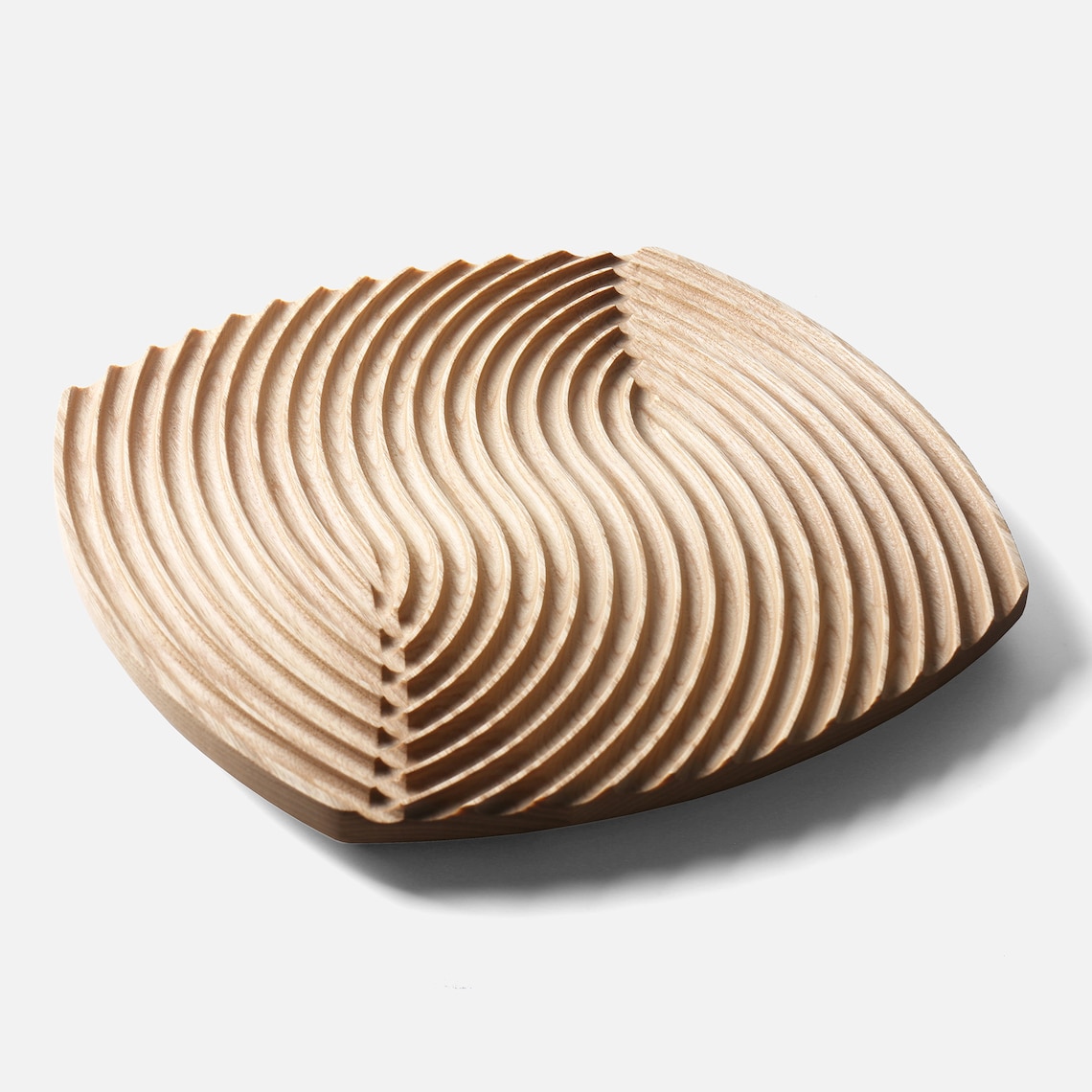 Wavy Wood Board Handmade Wood Tray Wood Plate Curved Wood - Etsy