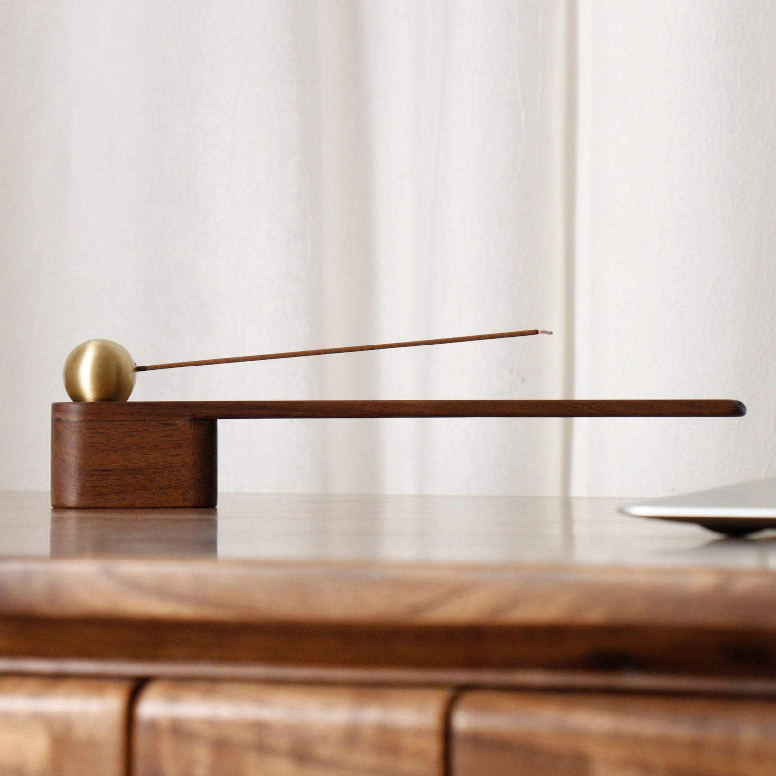 Minimalist Incense Holder, Incense Burner, Walnut Wood Incense Holder ...