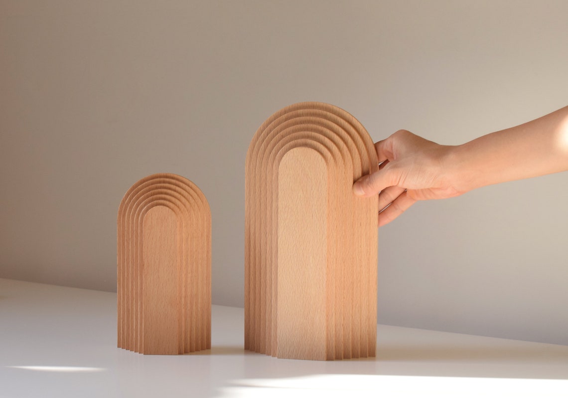 Arch Sculpture Arch Decor Wood Home Decor Minimalist Home - Etsy