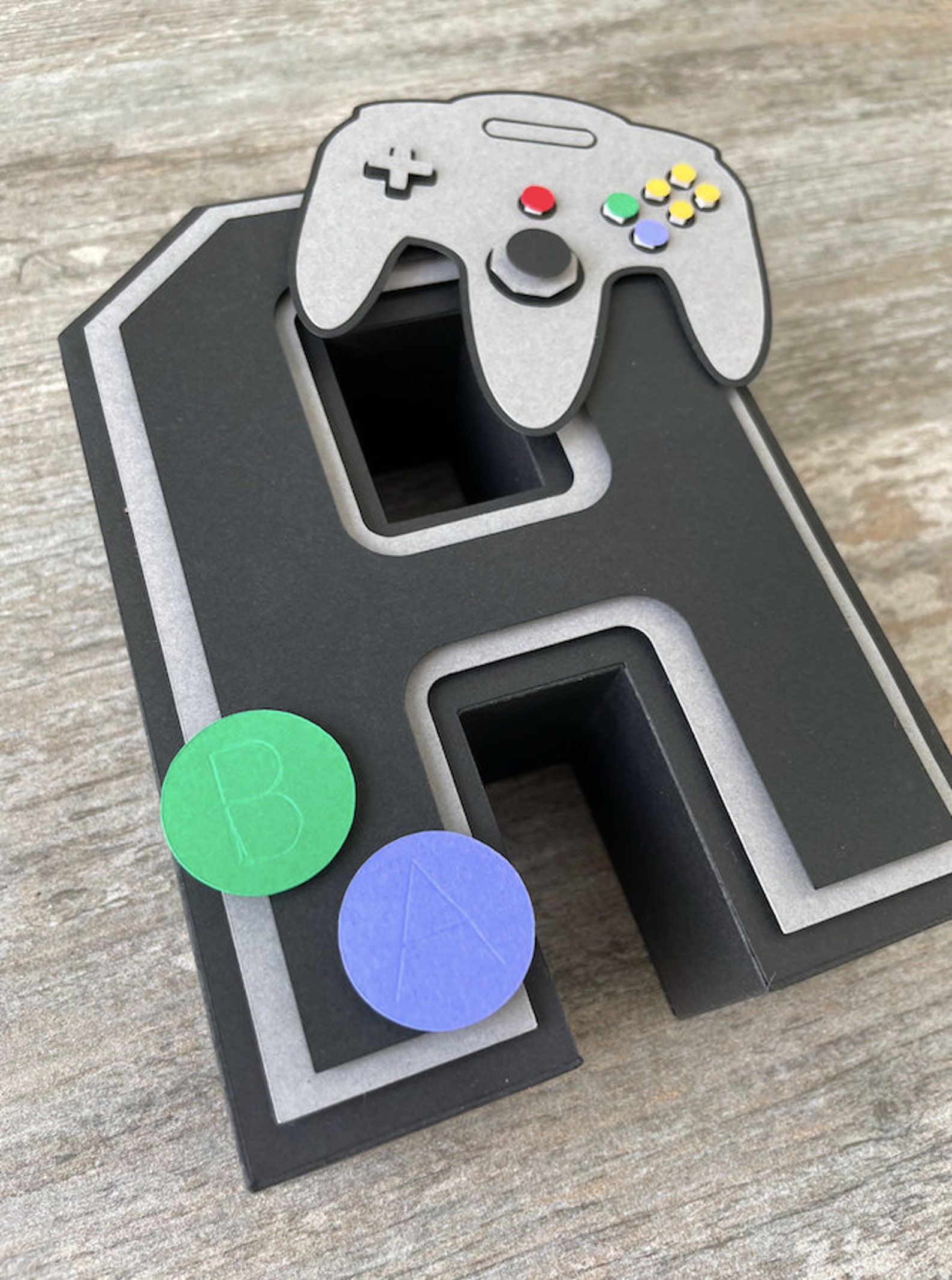 Gamer Theme 3D Paper Letters or Number Custom Gamer Decoration - Etsy