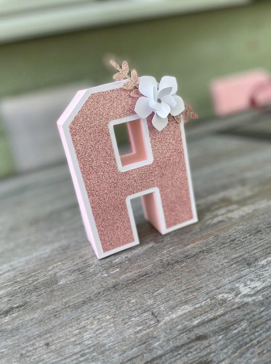 Flower Theme 3D Paper Letters or Numbers Flower Decoration - Etsy