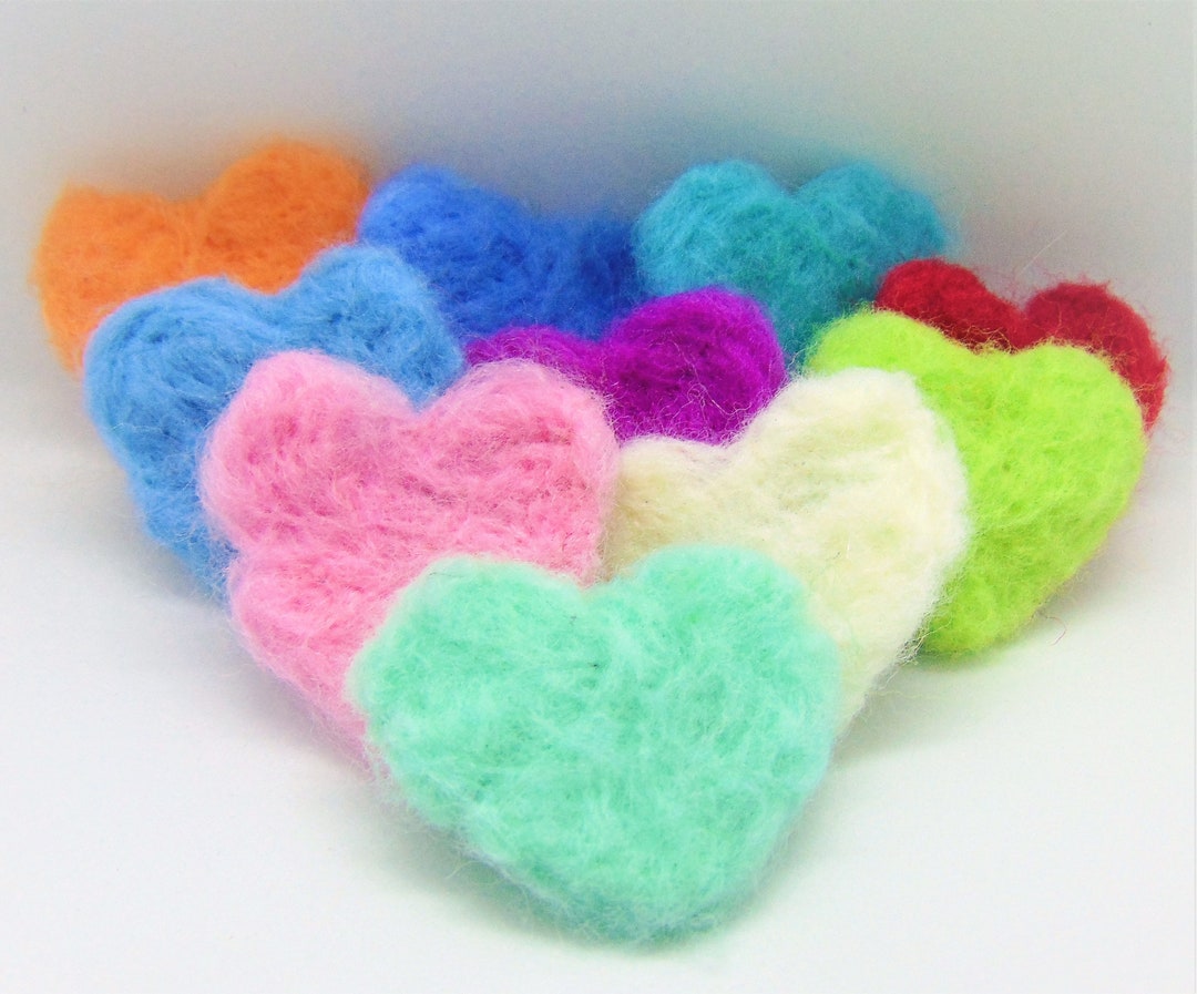 Needle Felted Heart Magnet - Etsy
