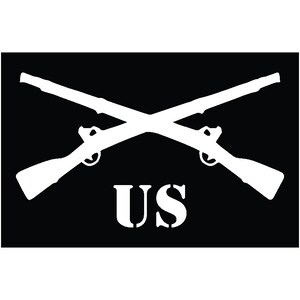 US Army Infantry Stencil Quarter Zip - Etsy