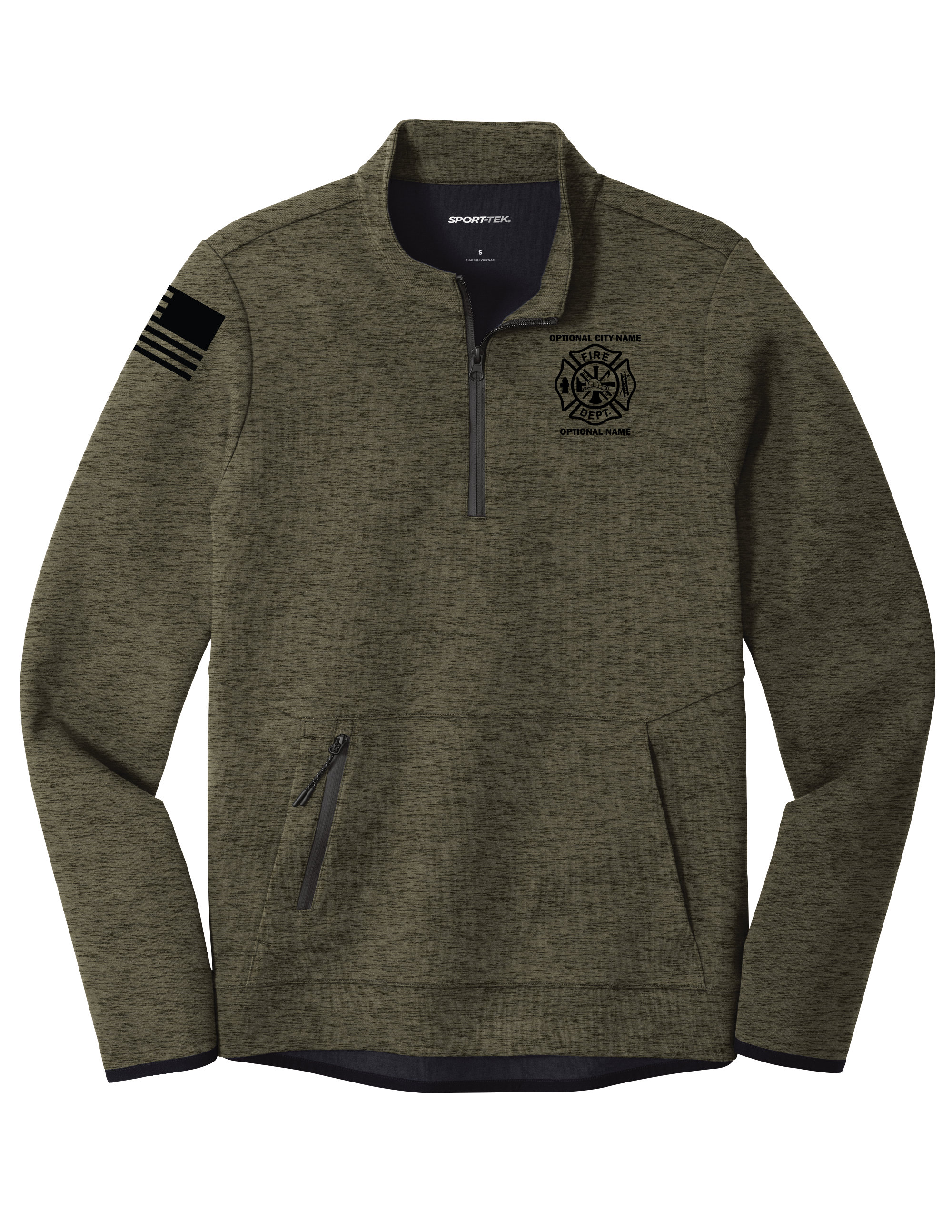 Firefighter Quarter Zip Pullover | Military First Responder Gift ...