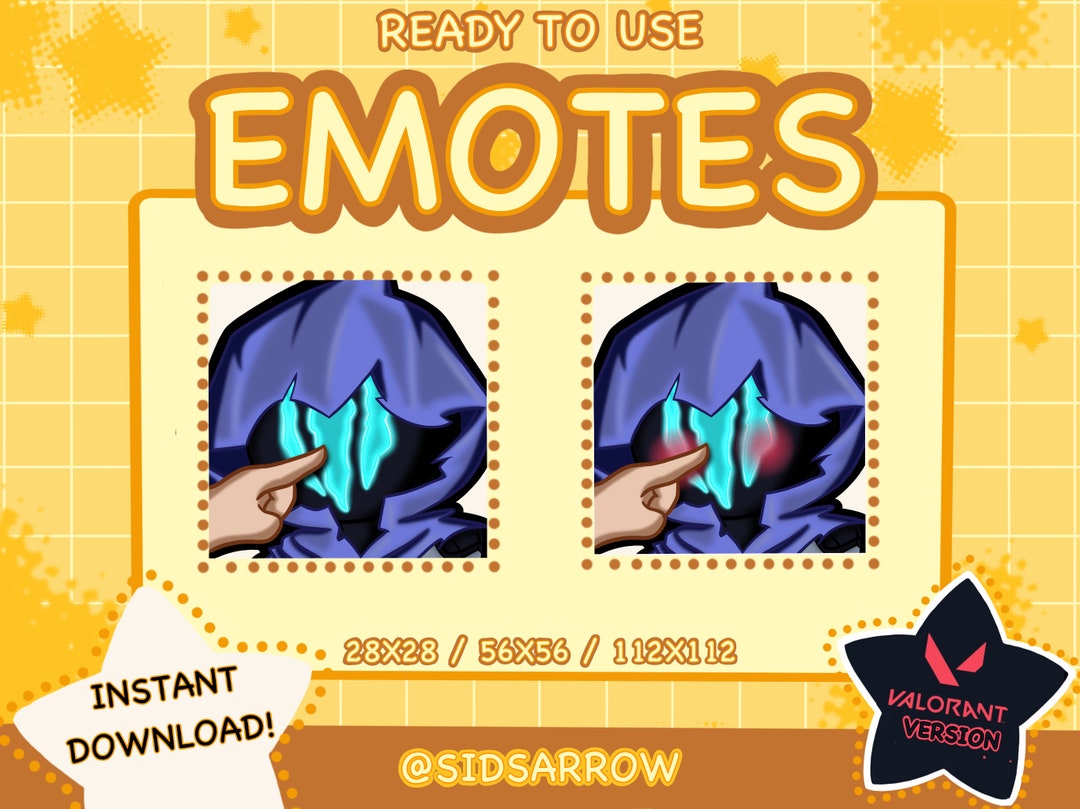 Twitch Emote / Omen Emote Pack (boop) / Valorant Sub Emoji for Streamer ...