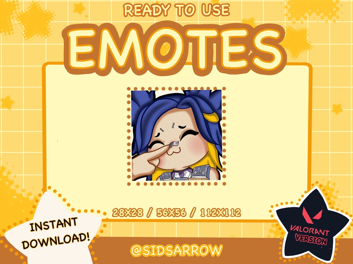 Twitch Emote / Neon Emote Pack (boop) / Valorant Sub Emoji for Streamer ...