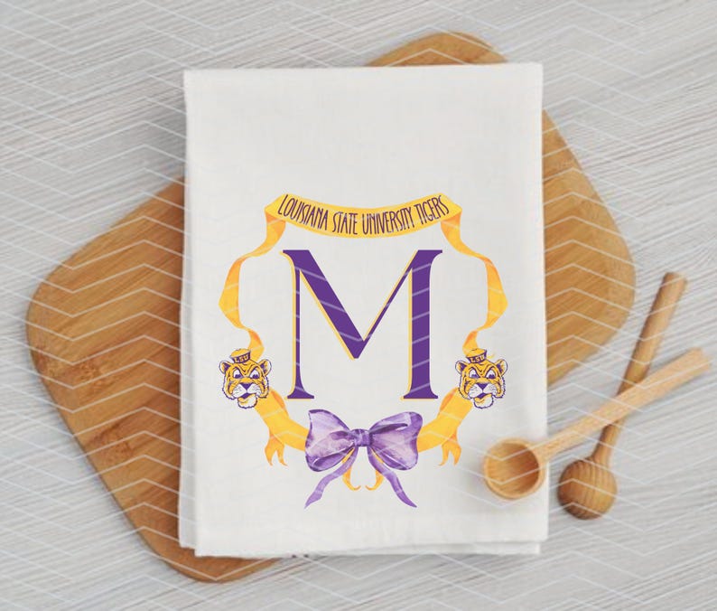 LSU Crest PNG, Digital File, Watercolor Crest, NOLA, Football, Baseball ...