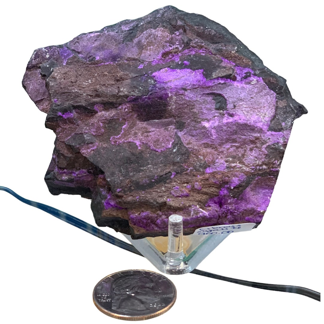 Fibrous Sugalite Display Crystal, Rough - Etsy