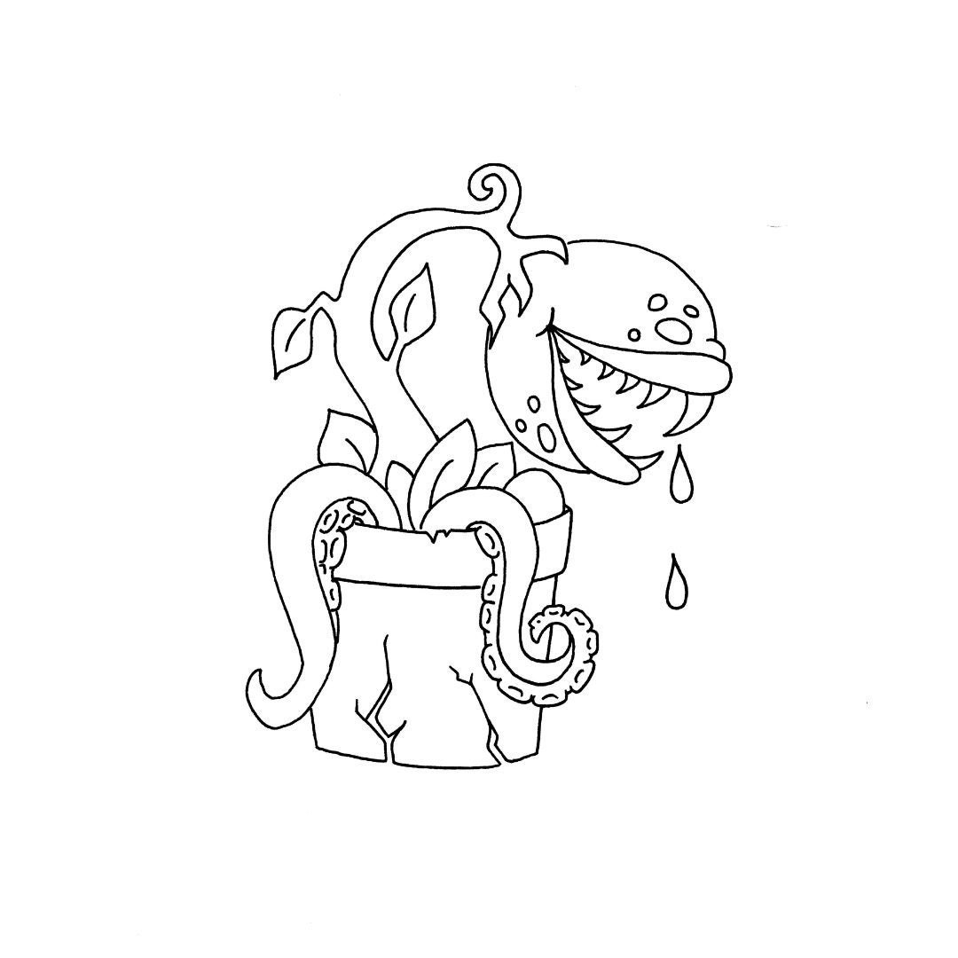 Venus Fly Trap Plant Coloring Pages Coloring Pages