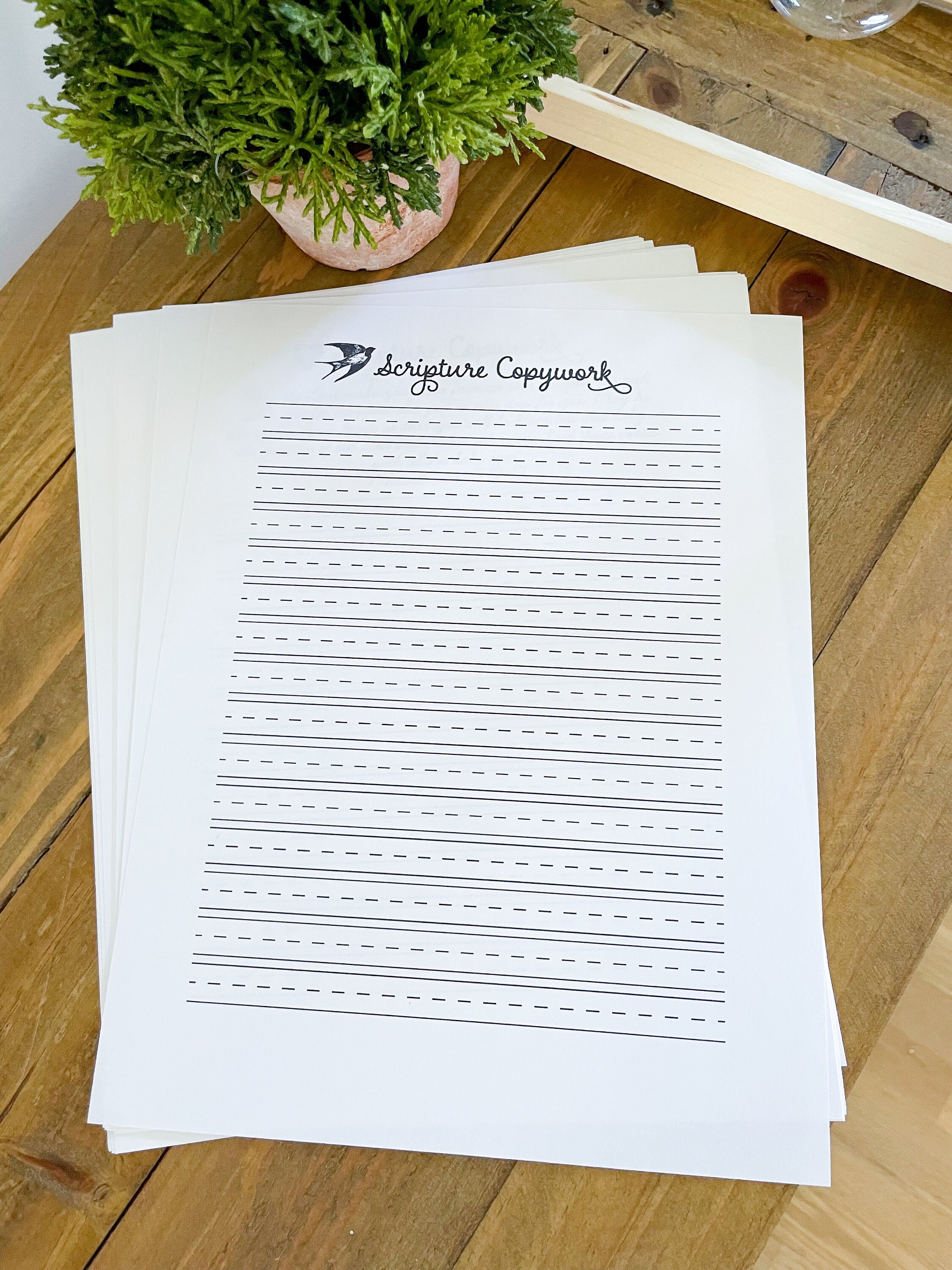 Scripture Cursive Copywork, Homeschool Scripture Writing | PRINTABLE - Etsy