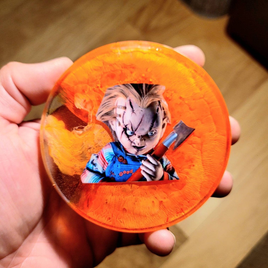 Disc Golf Mini Marker (chucky) Epoxy Resin Placement Holder Gifts and ...