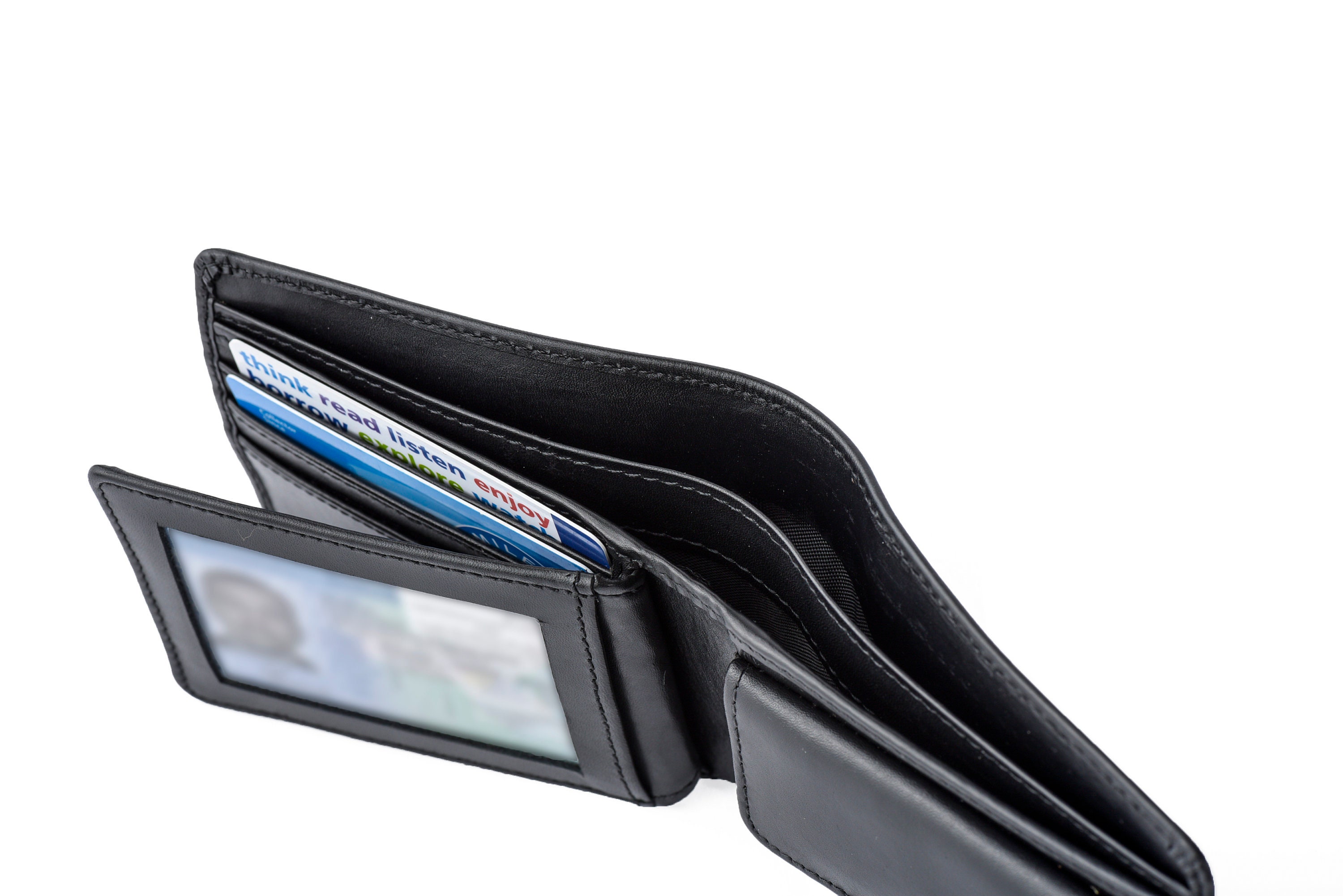 Mens Leather Wallet RFID Personalized Full Grain Leather - Etsy