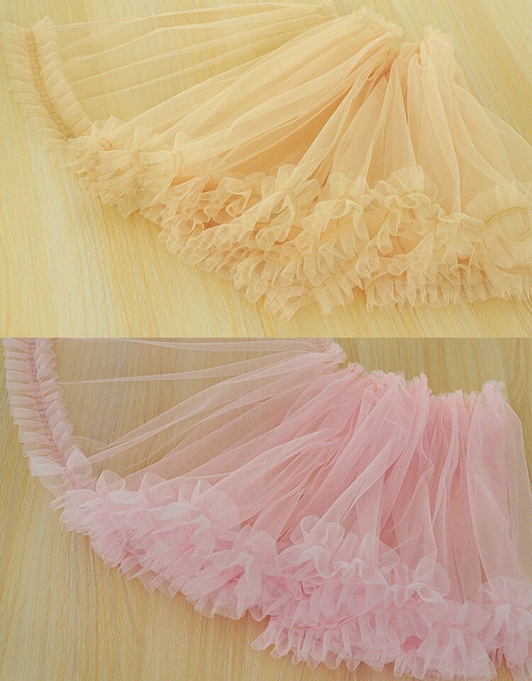 15 Colors Lace Fabric Ruffled Floding Lolita Lace White Pink | Etsy