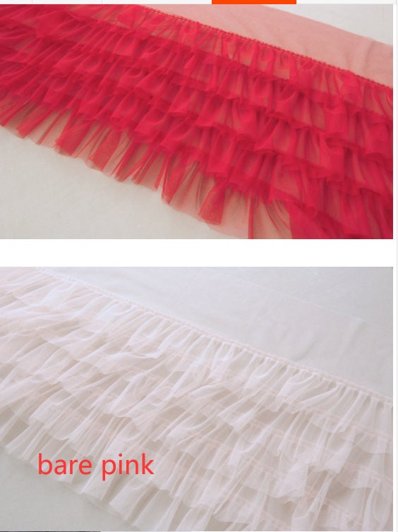 17 Colors Lace Trim Apricot Ruffled Floding Lolita Pleated Lace Wedding ...