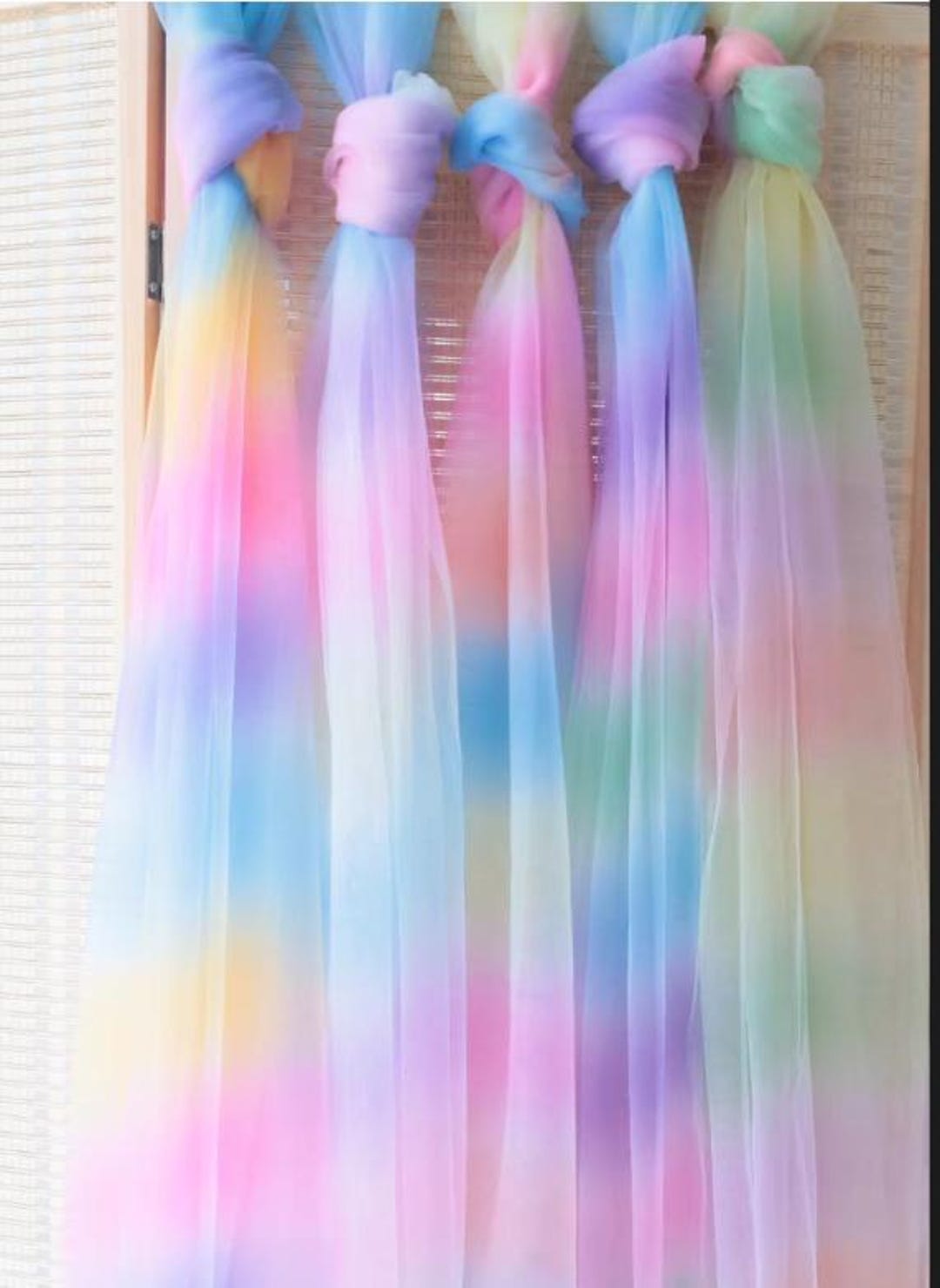 5 Colors 1 Yard Ombre Fabric Gradient Soft Tulle Fabric Colorful Color ...
