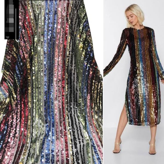 5mm Sequin Material Sparking Colorful Sequins Lace Fabric - Etsy