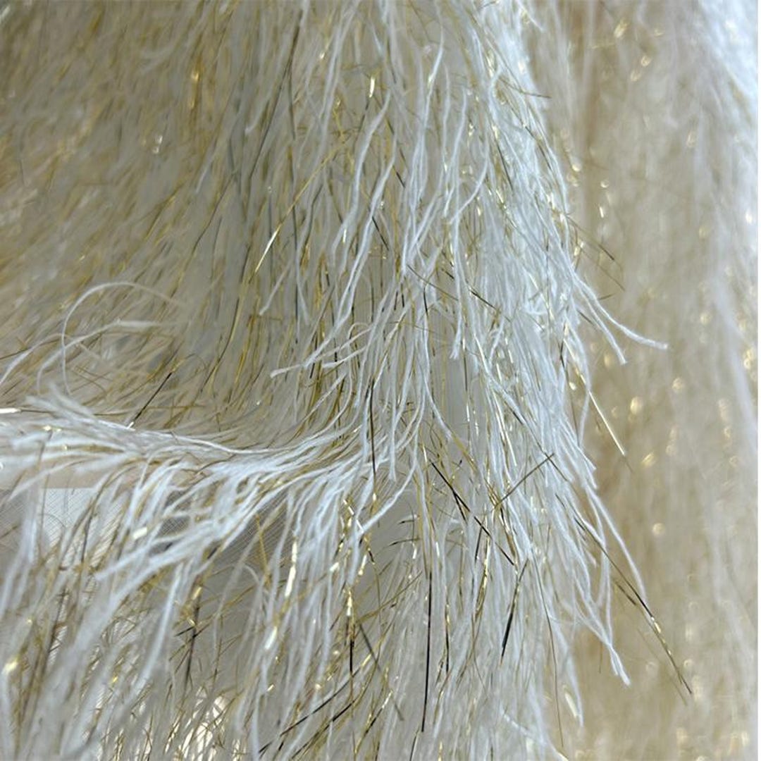 3 Colors Tassel Fringed White Gold Silver White Fabric for Wedding ...