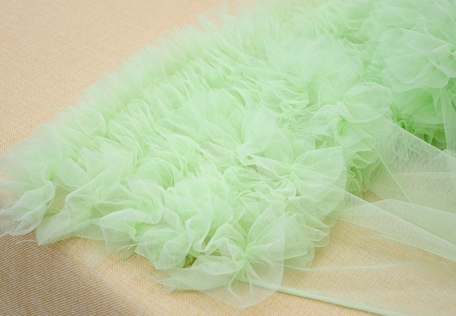 17 Colors Lace Fabric Tutu Tulle Ruffled Floding Lolita Lace White Pink ...