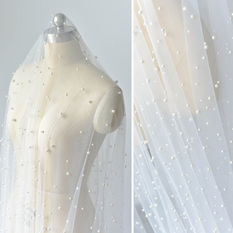 Pearl Bead Lace Fabric - Etsy