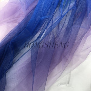 Gradient Bead Pearl Dark Blue Exquisite Soft Tulle Fabric Wedding Lace ...