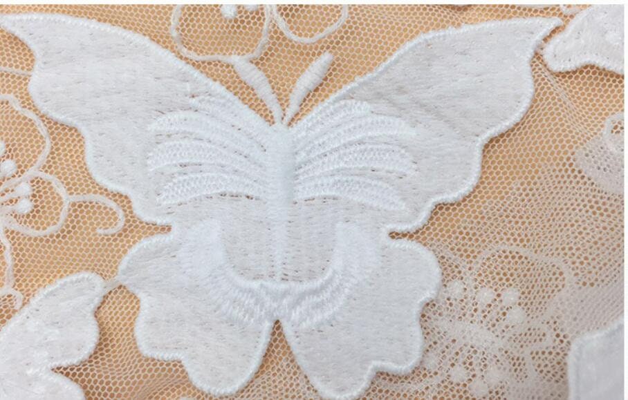High Quality 3d Butterfly White Tulle Exquisite Embroidery - Etsy