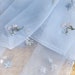 2 Colors Lace Fabric Pale Blue Ivory Tulle Small Flower Floral ...