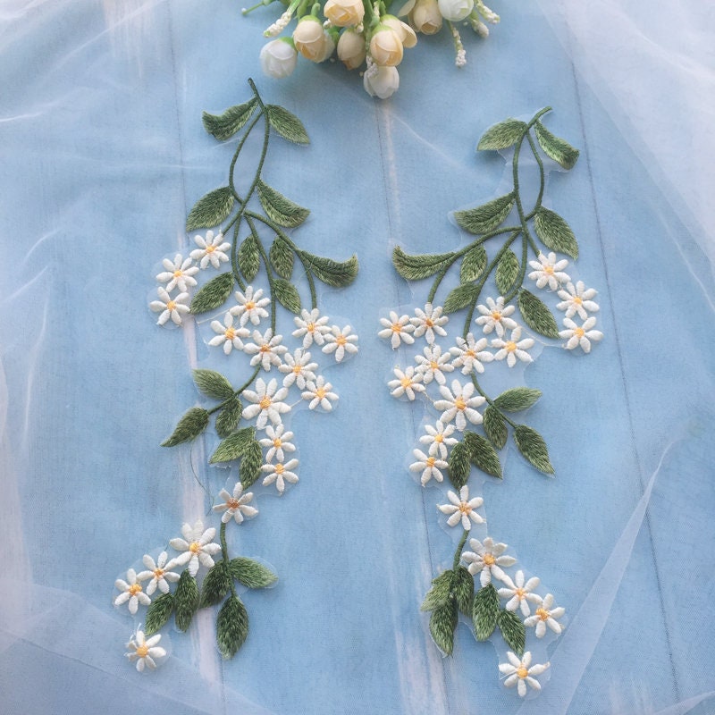 White Applique - Etsy