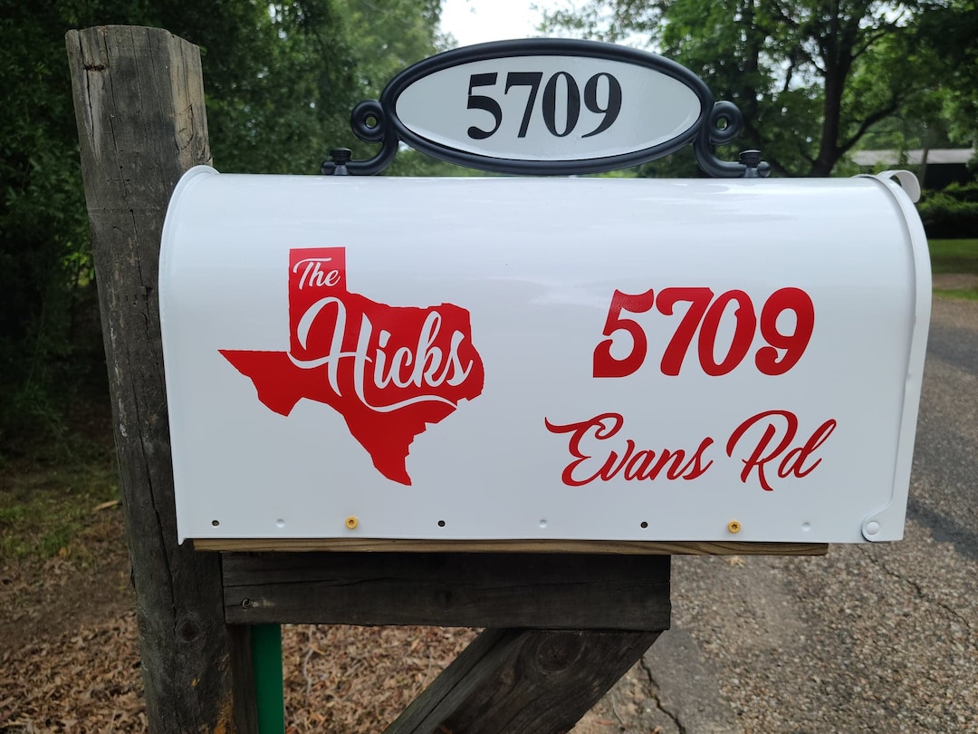 Texas Mailbox Decal - Etsy