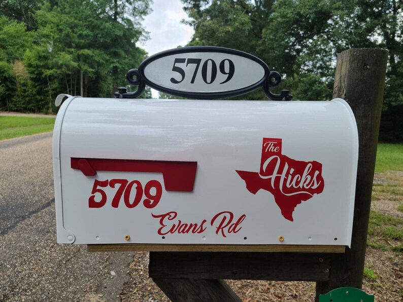 Texas Mailbox Decal - Etsy